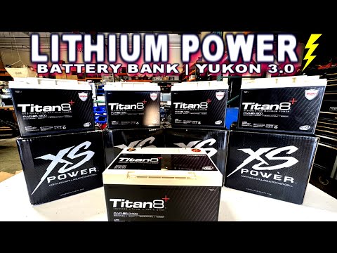 New Lithium battery bank + "direct fit" under hood AGM Swap | Yukon 3.0 Sound System install