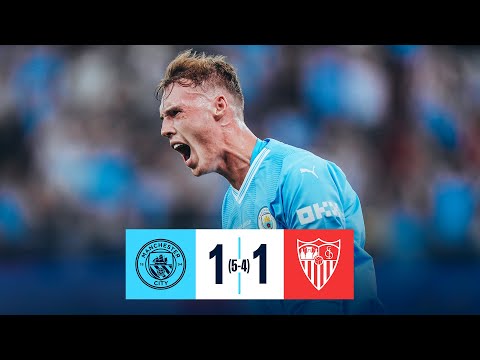 HIGHLIGHTS! CITY WIN THE SUPER CUP ON PENALTIES! | Man City 1-1 Sevilla | UEFA Super Cup