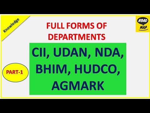 Full Form of Department (Part-1) - BHIM, MUDRA, IRCTC, UDAN