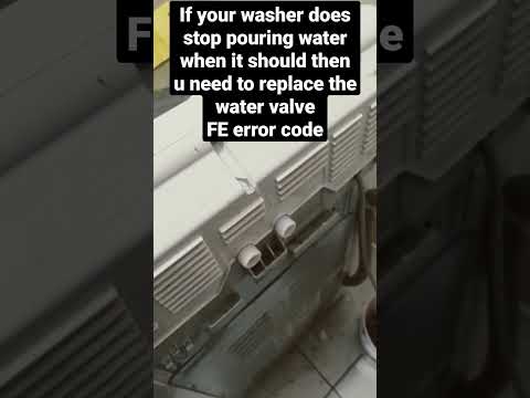 LG top load washer FE error code need to replace the water valve #fe error #washer water