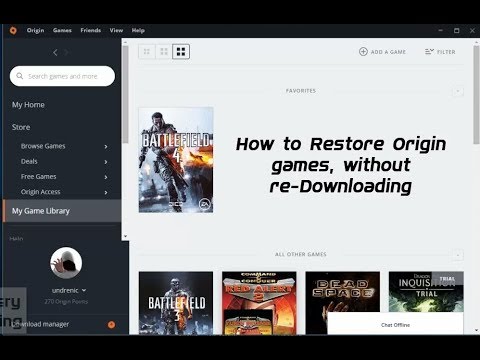 How to Restore Origin Game, without re-downloading [Indo sub]