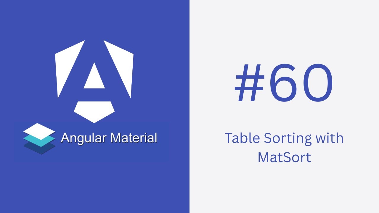 Table Sorting with MatSort