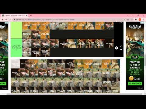 taylor swift songs tier list (debut-evermore)
