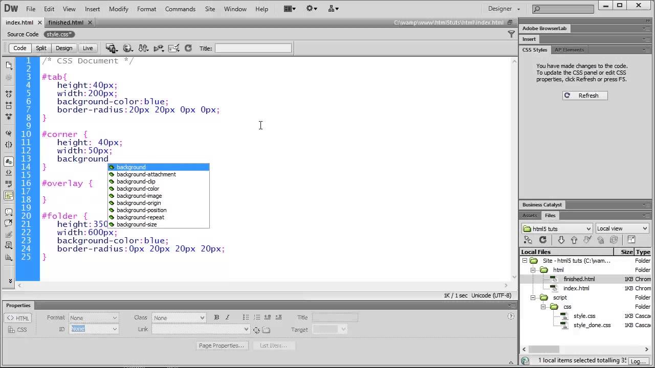 HTML5 & CSS3 - Inverse Rounded Corners