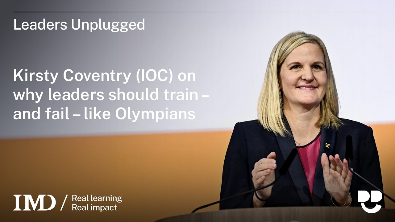 Kirsty Coventry (IOC) on why leaders should train - and fail - like Olympians