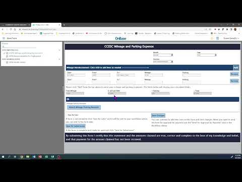Accessing OnBase - CCESC Mileage Form