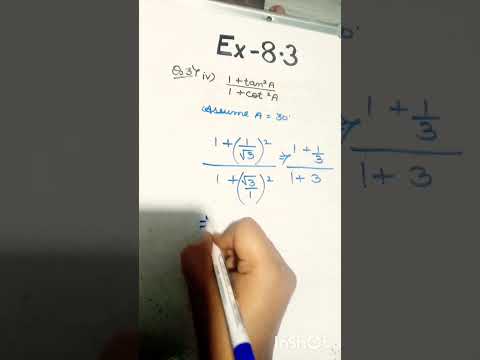 Ex - 8.3 , class 10 , Trigonometry Chapter 8 || question 3 | CBSE | #shorts