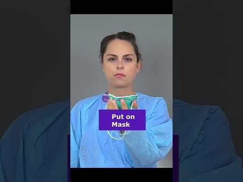 PPE Donning Order Sequence Nursing Tutorial #shorts