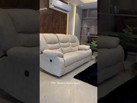 Recliners blending perfectly with modern interiors #furniture #recliner #modernfurniture #sofaset