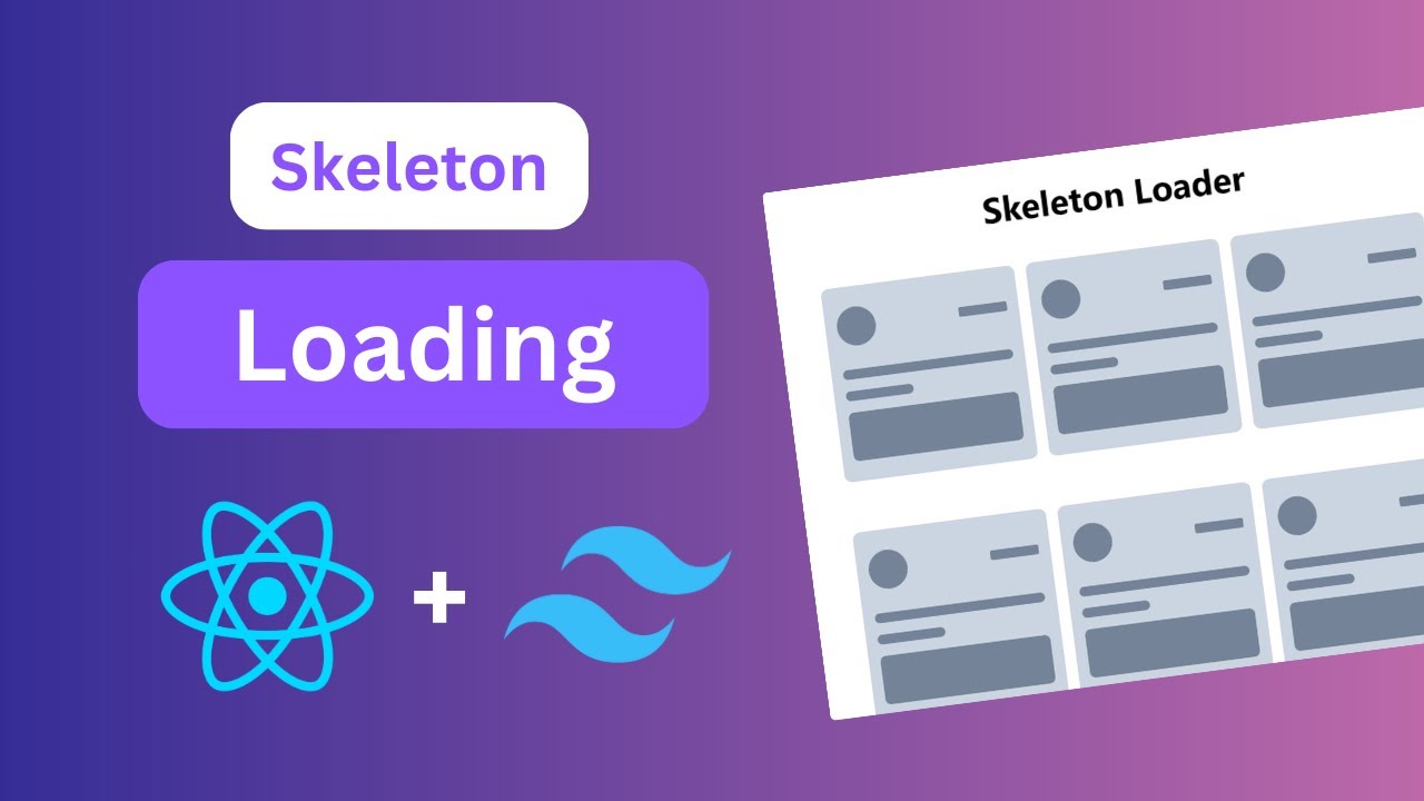 Skeleton Loading Animation With Tailwindcss | React Tutorial