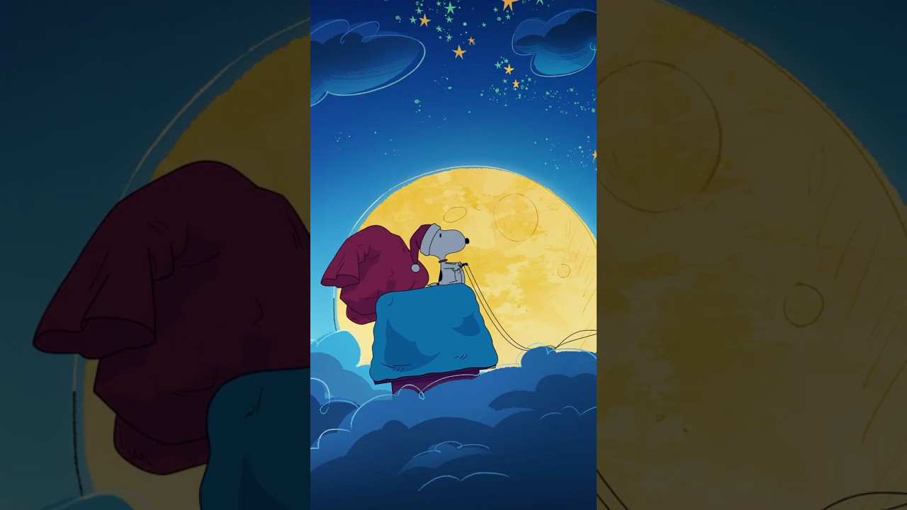 Silent Night 🎶 Snoopy | Happy Holiday #shorts