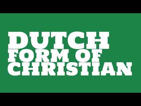 What does the name Christiaan mean?