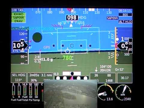 GRT HX EFIS & Autopilot coupled approach