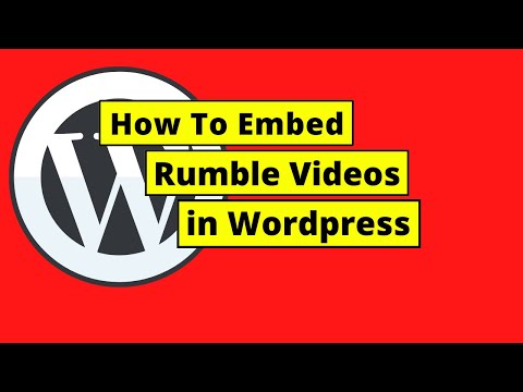 How To Embed Rumble Videos in Wordpress