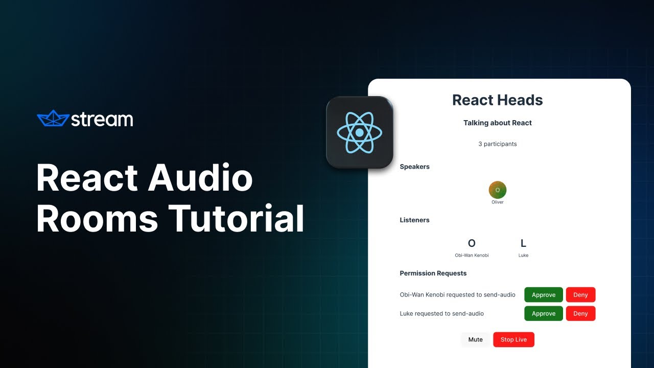 How to Build a React Audio Rooms App using Stream