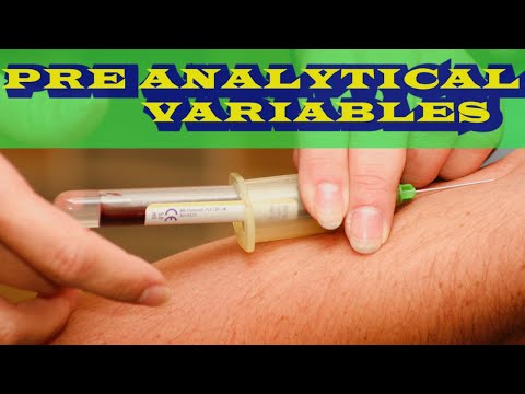 PRE ANALYTICAL VARIABLES IN MEDICAL LAB