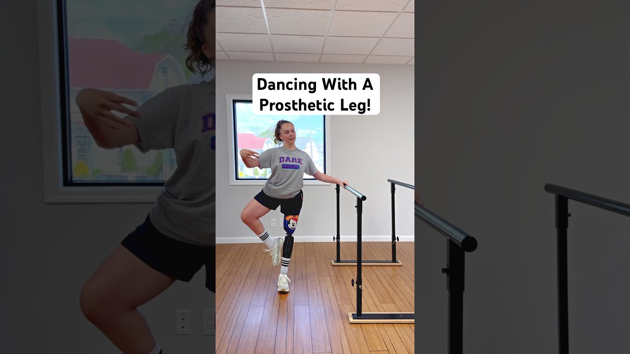 Above-Knee Amputee Fiona Dances with Her Prosthetic Leg
