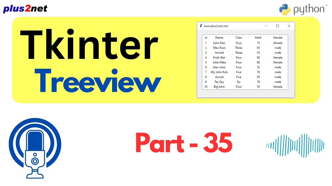 Master Tkinter Treeview: Build Interactive Tables in Python | #Python #Tkinter #PythonGUI