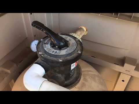 Backwashing a Sand Filter with a Hayward Vari-Flow valve
