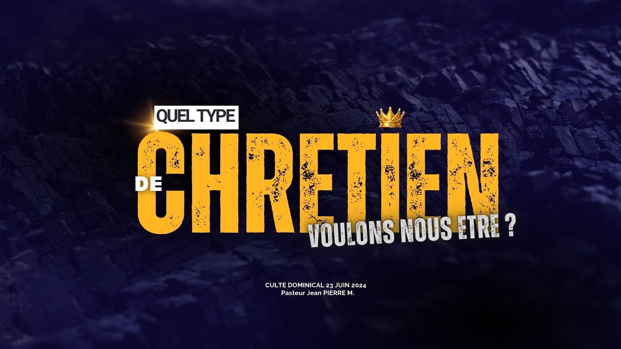 BIENVENUE AU CULTE DOMINICAL DU 23 JUIN 2024.