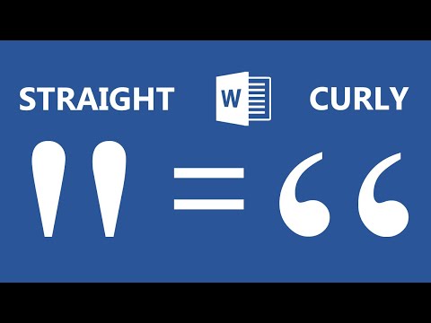 How to Replace Straight Quotes with Curly Quotes in Word