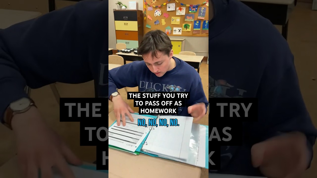 the old homework is the most reliable #americanhighshorts #homework #class #highschool