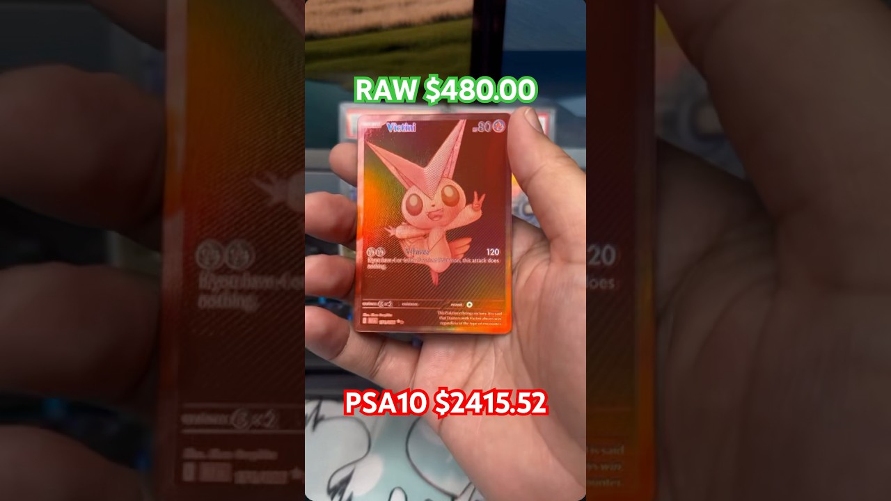 Red Victini Pull! #pokemon #pokemoncards #pokemonchannel #onpiece #godpack #tcg