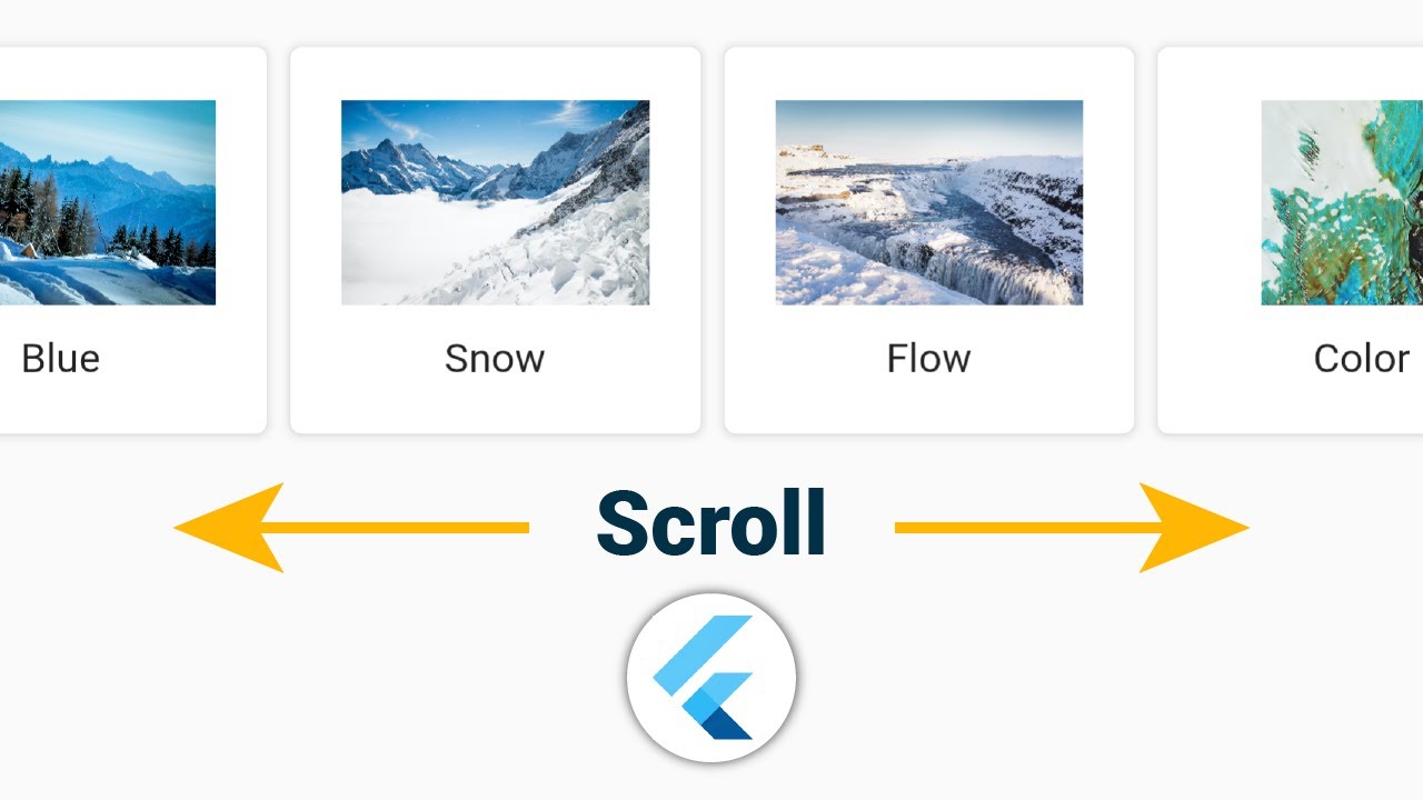 Horizontal Scroll Cards | Flutter Tutorial
