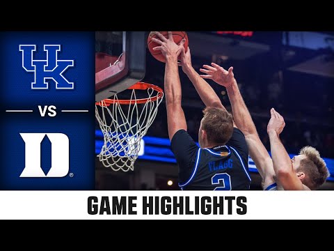 Duke vs. Kentucky Game Highlights | 2024-25 ACC Men's Basketball