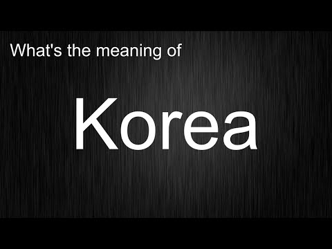 The True Meaning of "Korea" Revealed!