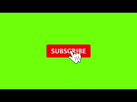 YouTube subscribe button green screen | green screen subscribe button animation | top green screen