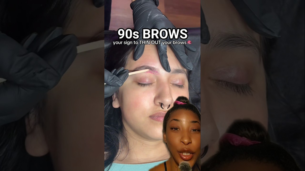 90s THIN EYEBROWS MAKING A COMEBACK 🤔