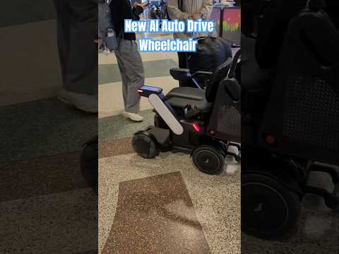 New AI auto drive Wheelchairs at Seattle Airport #ai #wheelchair #airport