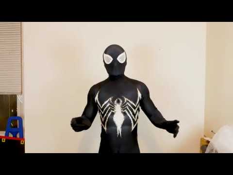 NEW SPIDERMAN BLACK ALIEN SYMBIOTE SUIT FITTING TEST MADE BY @NOLIMITSDESIGN