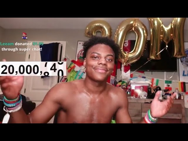 "Let me call 911" - IShowSpeed's 20 million subscriber celebration ...