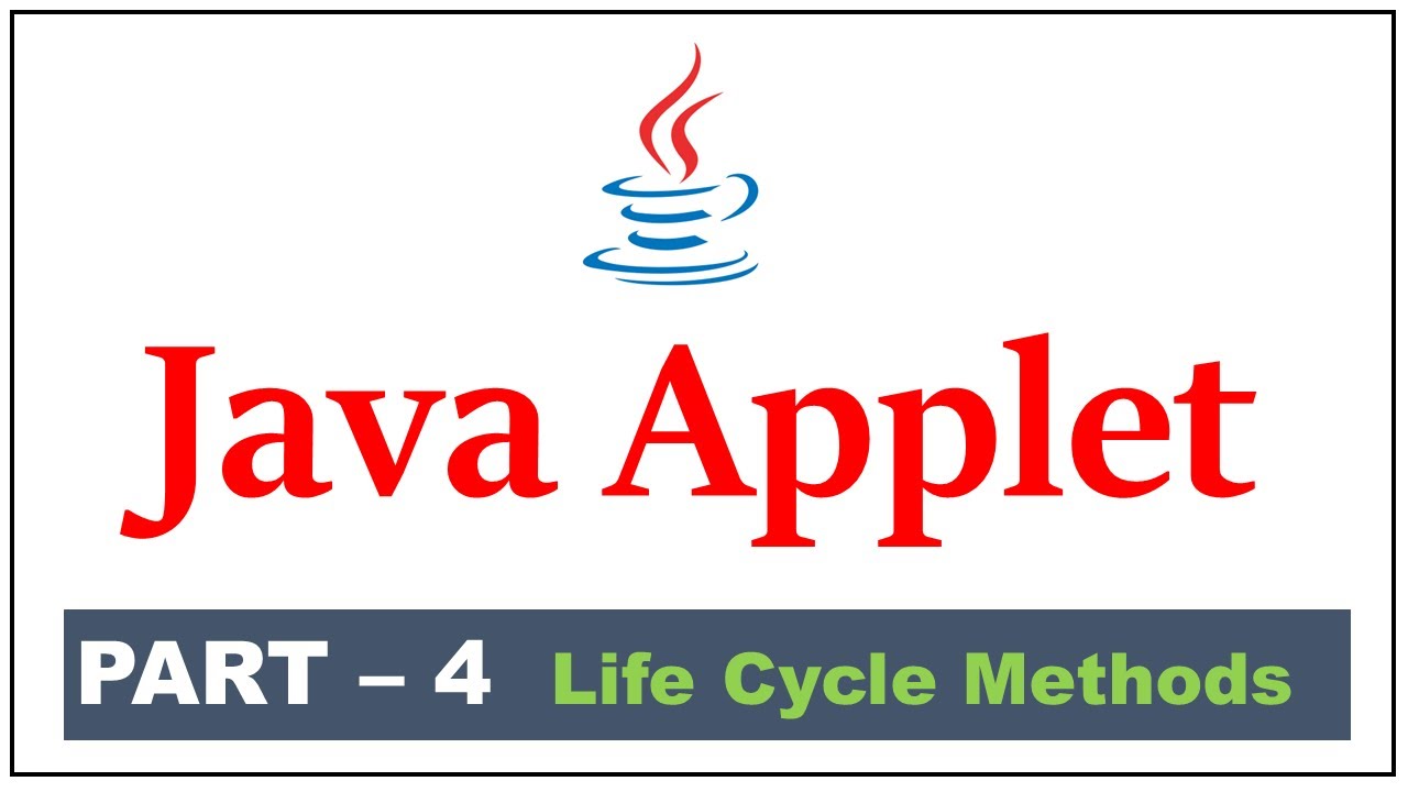Java Applet Part - 4 | Applet Life Cycle Methods Usage |  init() start() stop() destroy()