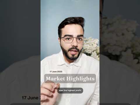 Market Highlights 17th June#shorts #nifty #nifty50 #healthcare #happiestminds #finance #stocks