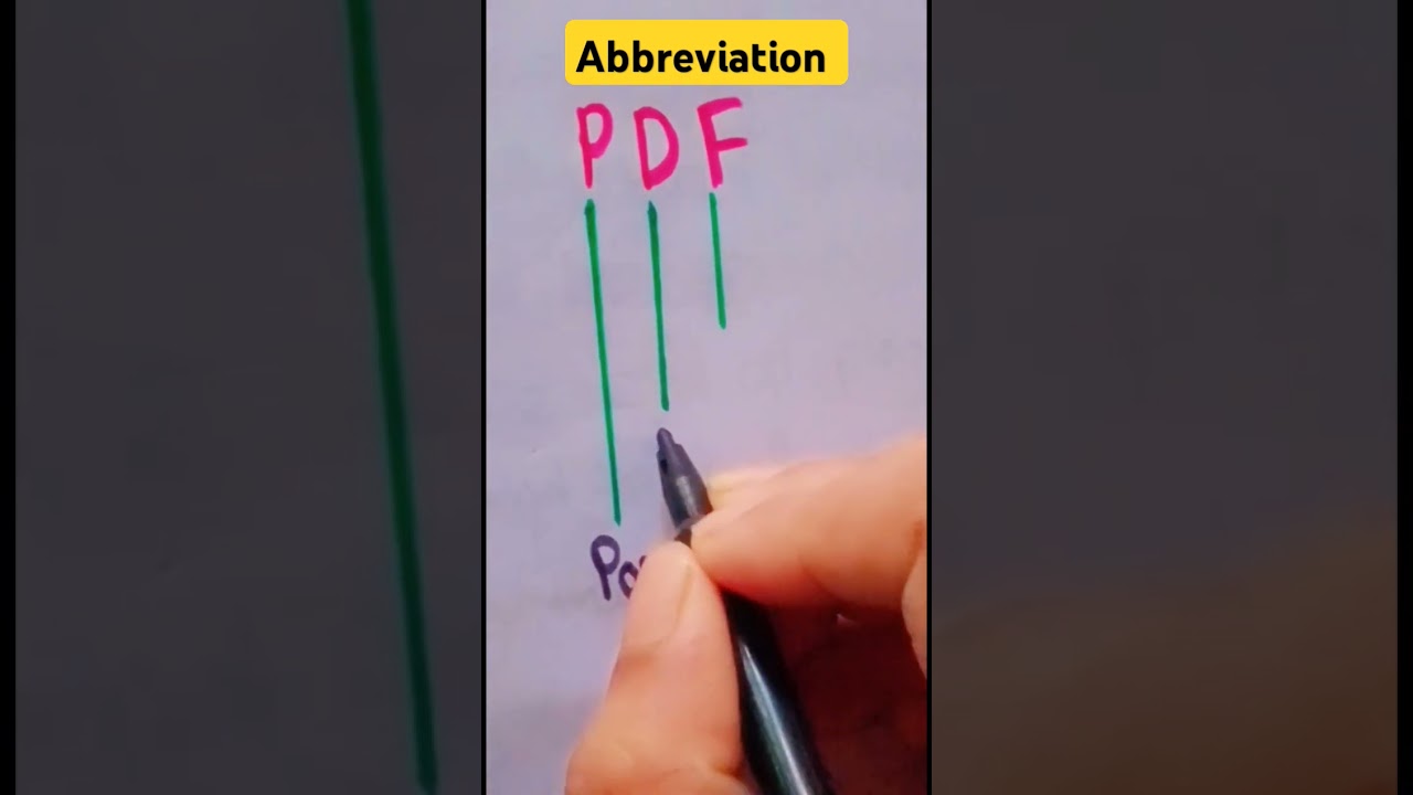 Abbreviation of PDF #youtubeshorts #english #pdf #learnwithapo #shortsfeed #shortsvideo#shortsviral