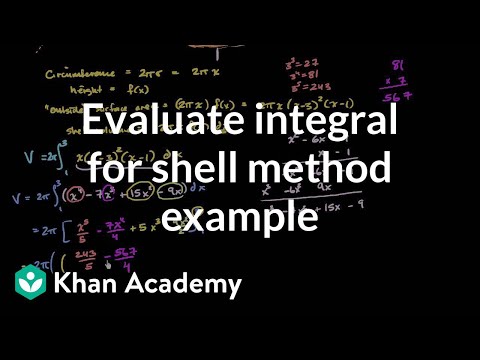 Evaluating integral for shell method example Video Lecture - Chemical ...