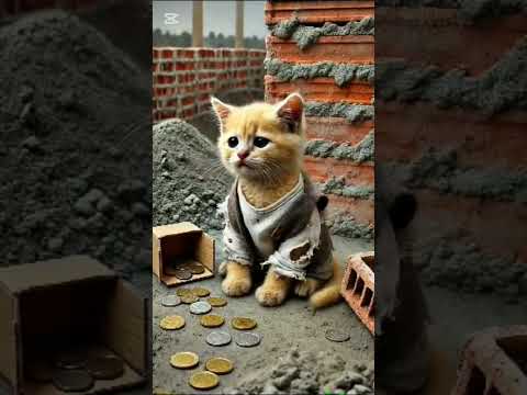 The Most Inspiring Cat Story Ever #cartoon #animation #cat ai videos #workingcats #savethecat