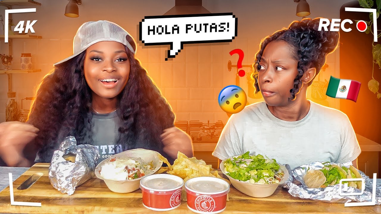 SPEAKING SPANISH OUR ENTIRE MUKBANG TO SEE HOW MY MOM REACTS! **SHE COULDNT BELIEVE IT**
