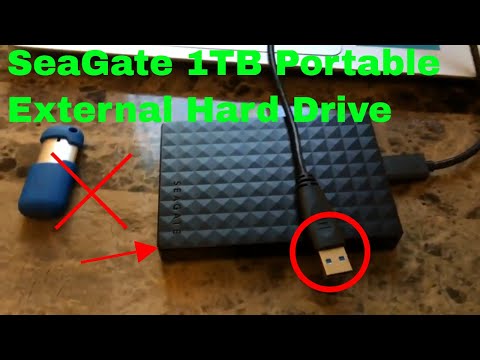 ✅ How To Use SeaGate 1TB Portable External Hard Drive Review