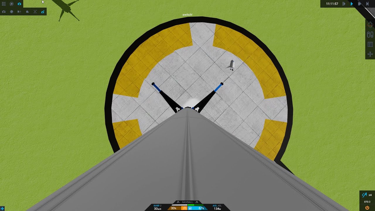 Vizzy point to point hover test - SimpleRockets 2