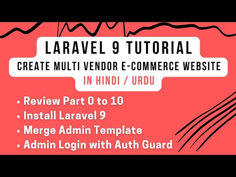 Learn Laravel 9 Tutorial in Hindi Urdu | Multi Vendor E commerce Website in Laravel 9 | Review ...