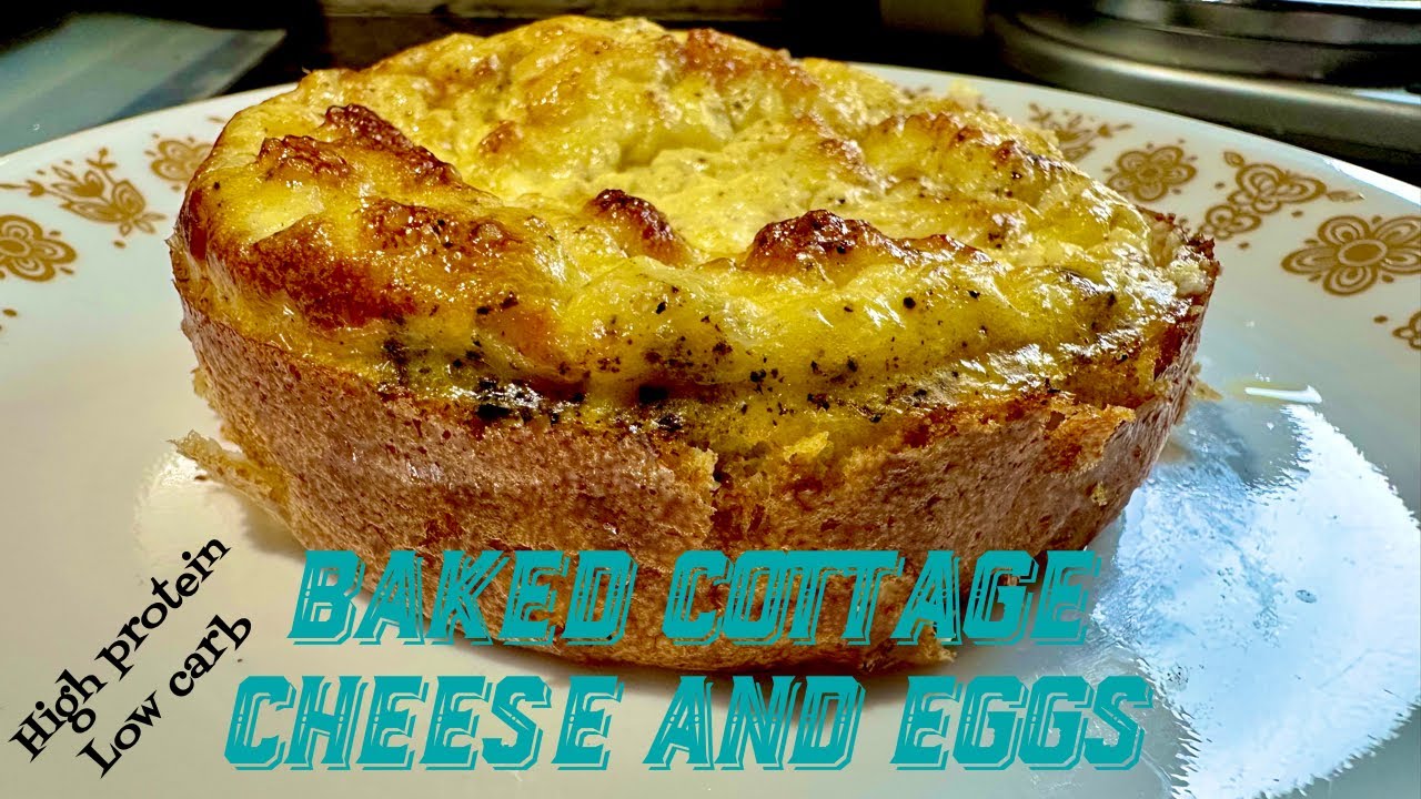 Baked cottage cheese and eggs. High protein low-carb. Fast-Easy ￼￼