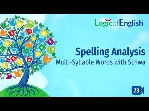 Teaching Spelling Analysis: Say-to-Spell words with Schwa