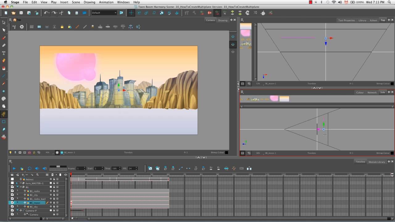 Toon Boom - 10 How to Create a Multiplane in Harmony 11