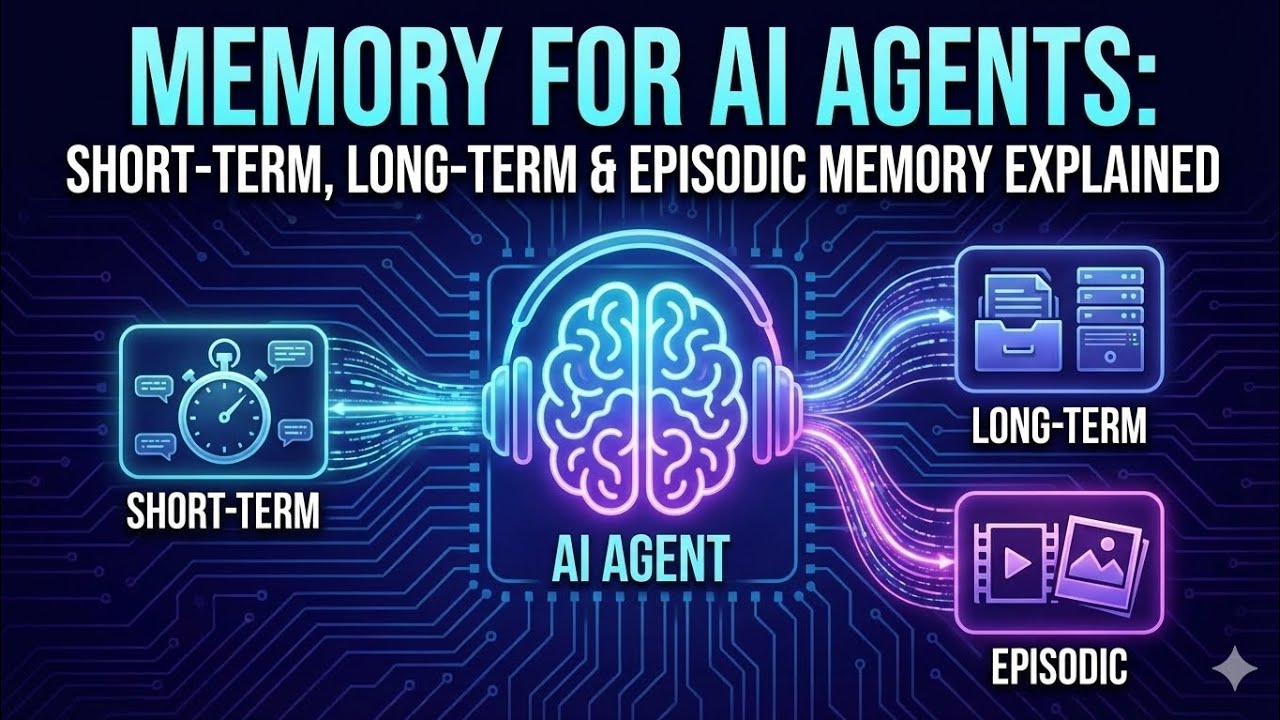 Memory for AI Agents: Short-Term, Long-Term & Episodic Memory Explained