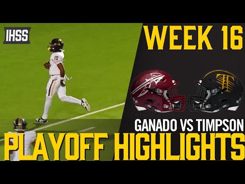 Ganado vs Timpson - 2023 Week 16 Football Highlights | Inside High ...