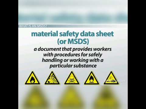What is an MSDS (Material Safety Data Sheet )